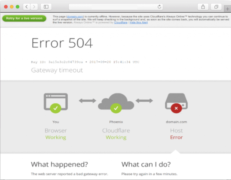 خطایی 504 Geteway time error - وبلاگ پویاسازان
